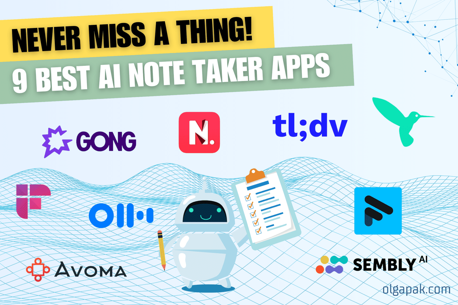 9 Best AI Note Taker Apps of 2024 - olgapak.com