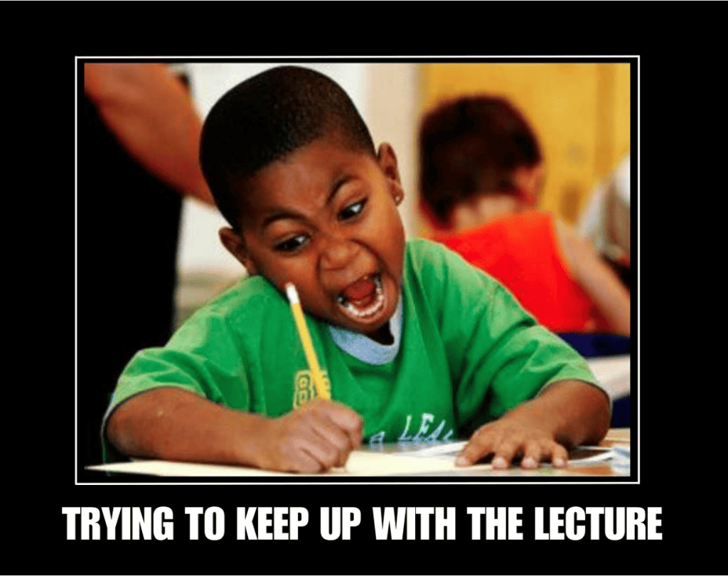 27 Hilarious Note-Taking Meme Moments We've All Faced - olgapak.com